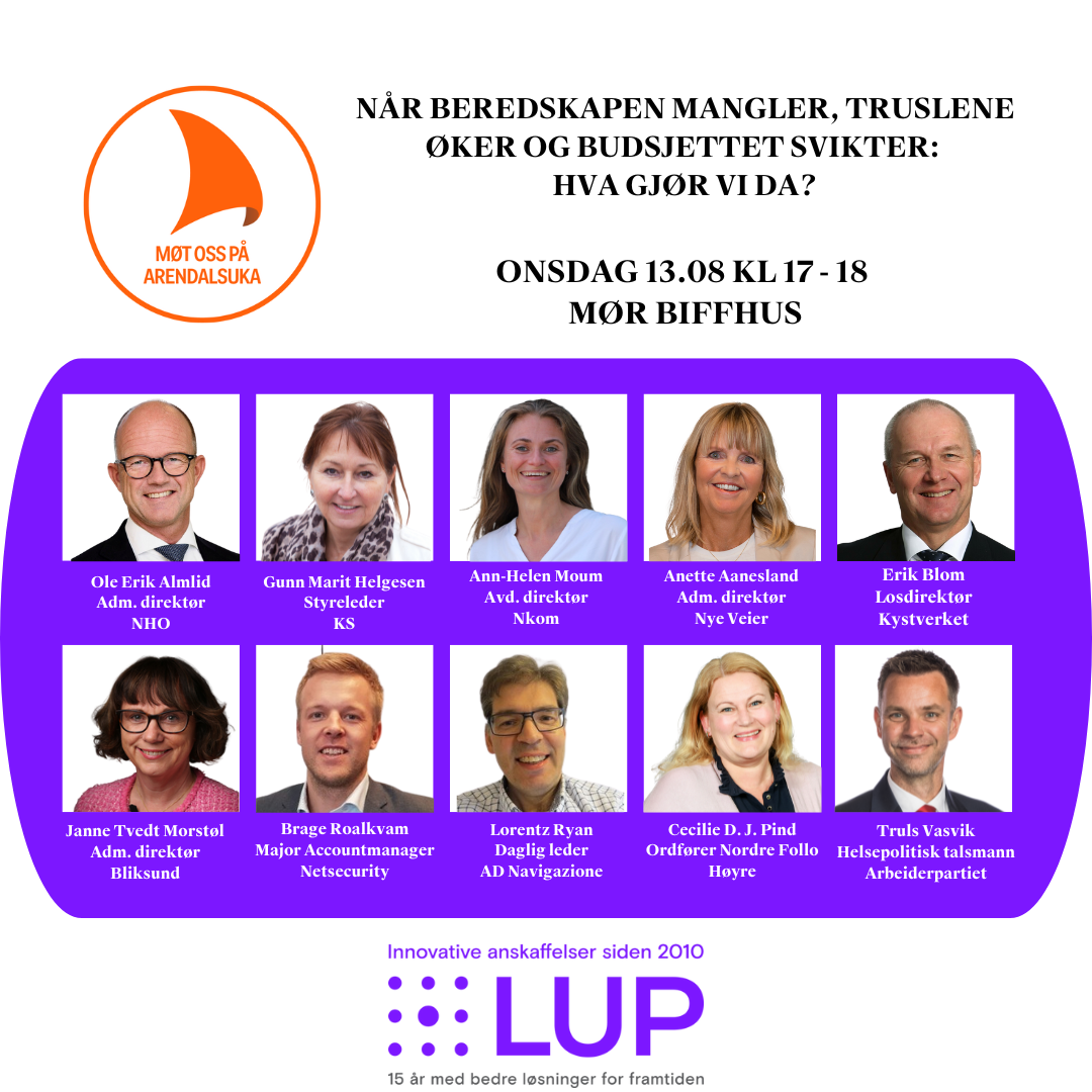 Arendalsuka program 2025 - Innovative anskaffelser